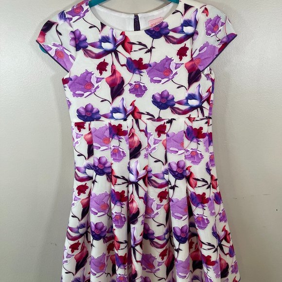 Zoe Ltd | Dresses | Zoe Ltd Purple Floral Party Dress | Poshmark